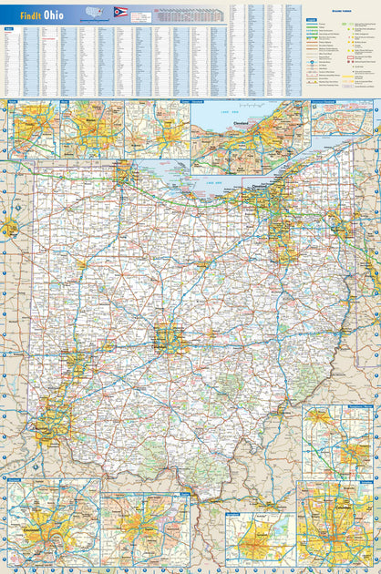 Ohio Wall Map by Globe Turner – American Map Store