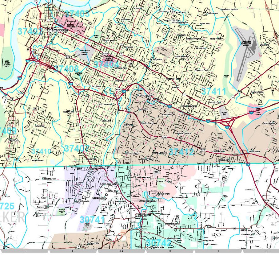 Chattanooga Tn County Map