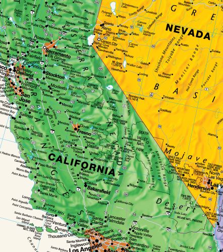 USA Contemporary Wall Map – American Map Store