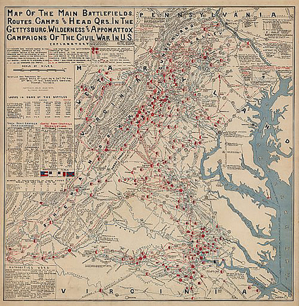 Virginia Historical Maps – Tagged "Civil War: Pennsylvania Civil War ...