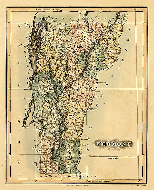 Vermont Historical Maps – American Map Store