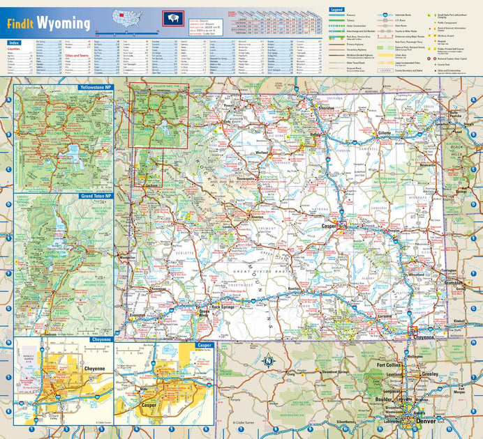 Wyoming Wall Map by Globe Turner – American Map Store